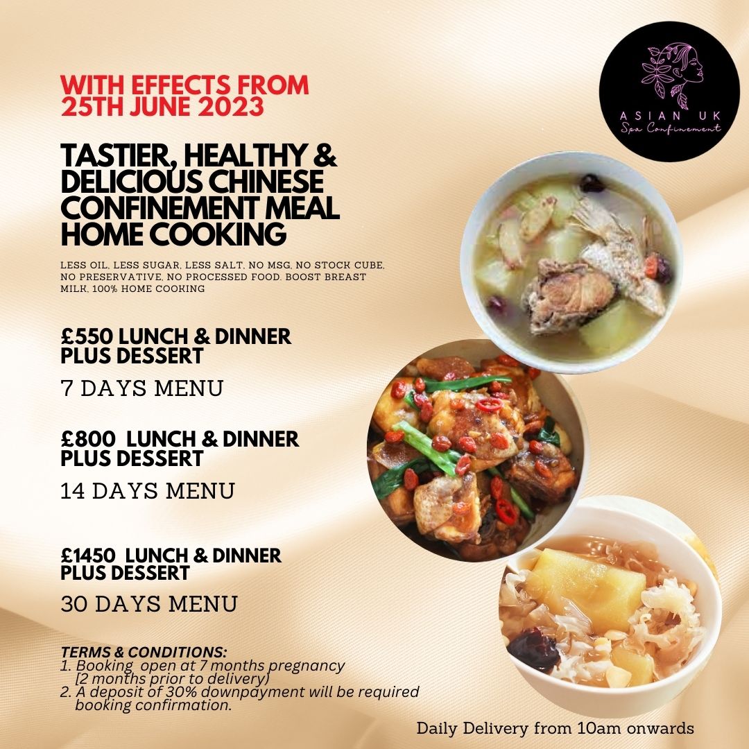 HALAL CHINESE CONFINEMENT MEALS FOR ORDERS – Asian British Massage ...