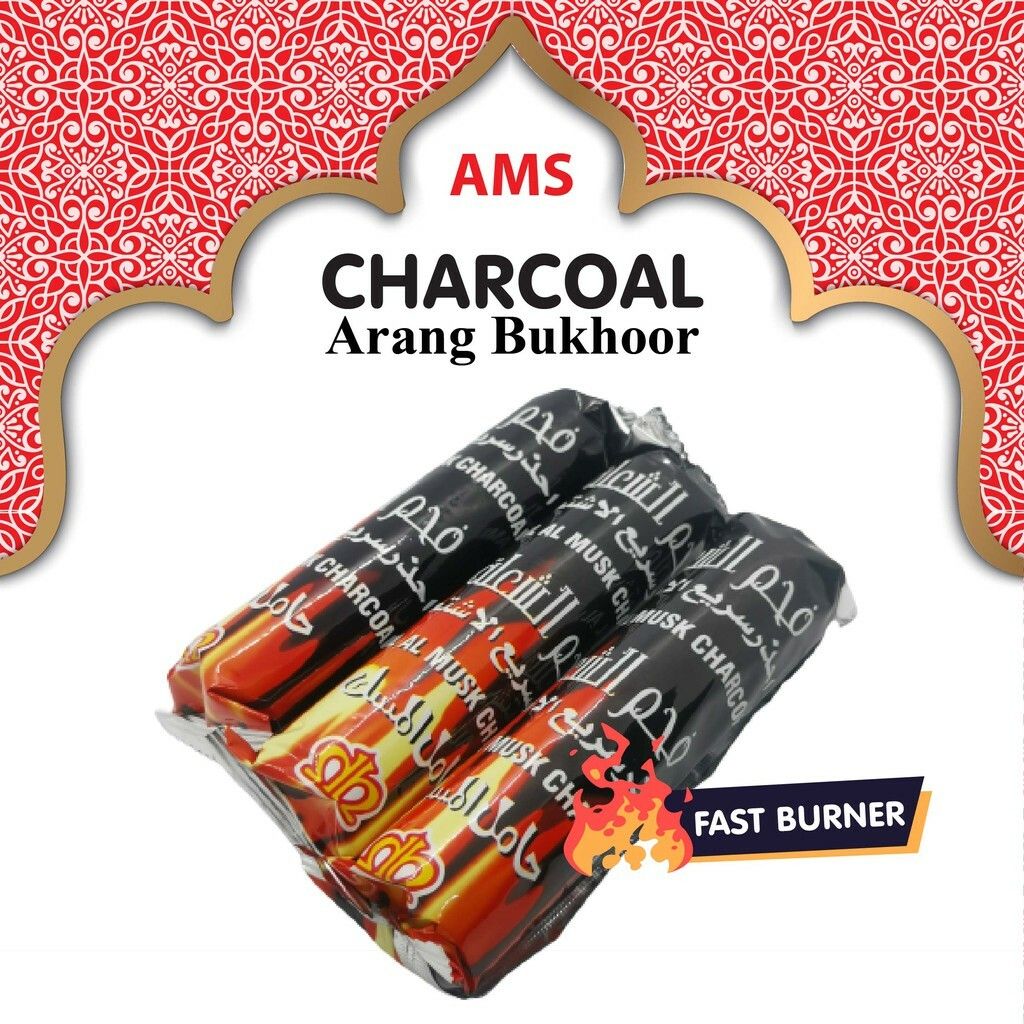 Arang Charcoal x2 For Shisha Bakhoor Oudh Bukhoor Gaharu (1paket ...