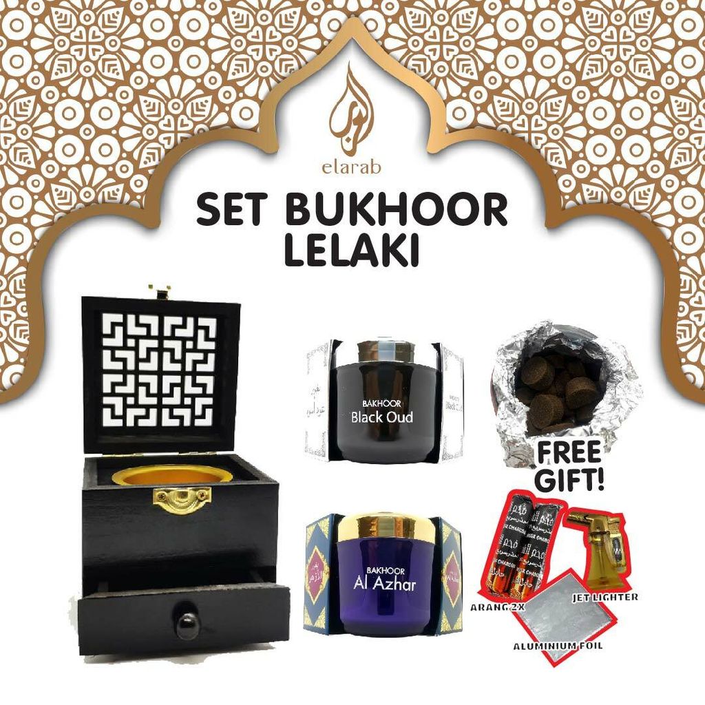 SET BUKHOOR / BAKHOOR UNTUK LELAKI (70GRAM) – Elarab Sdn Bhd