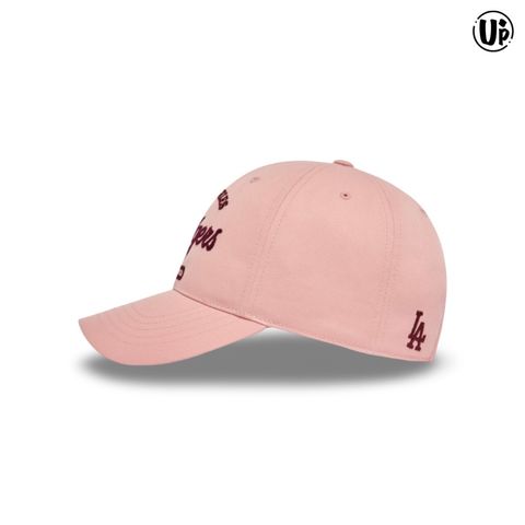 Basic Cursive Logo Unstructured Ball Cap Los Angeles Dodgers-PINK – UP ...