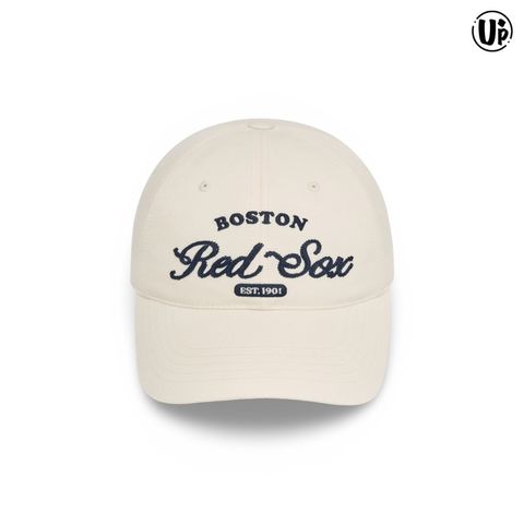 MLB-BASIC CURSIVE LOGO UNSTRUCTURED BALL CAP BOSTON RED SOX – UP FORWARD