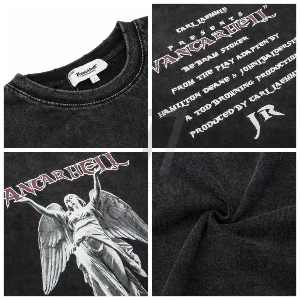 Angel Vancarhell Oversized Washed Tee – Double 7 Official | Authentic ...
