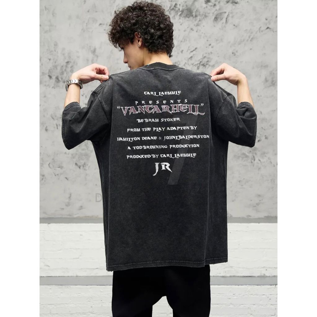 Angel Vancarhell Oversized Washed Tee – Double 7 Official | Authentic ...