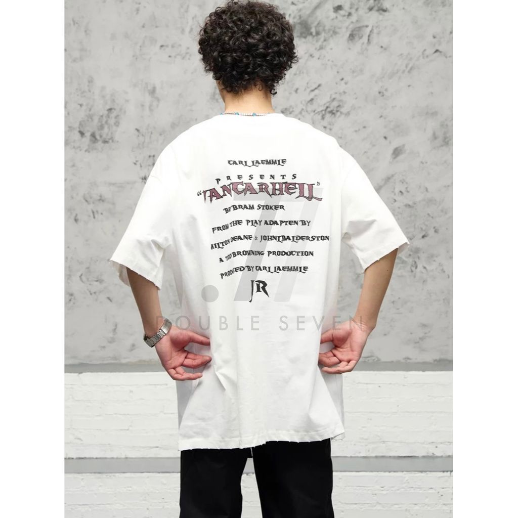 Angel Vancarhell Oversized Washed Tee – Double 7 Official | Authentic ...