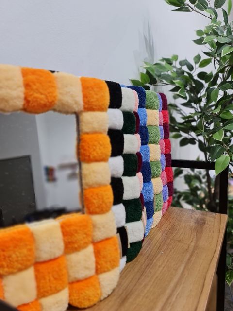 Checkered-3D Mirror – Tuft Space