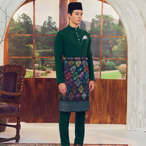 (PRE-ORDER) BAJU MELAYU D'MAHKOTA | EMERALD GREEN | ADULT EDITION ...