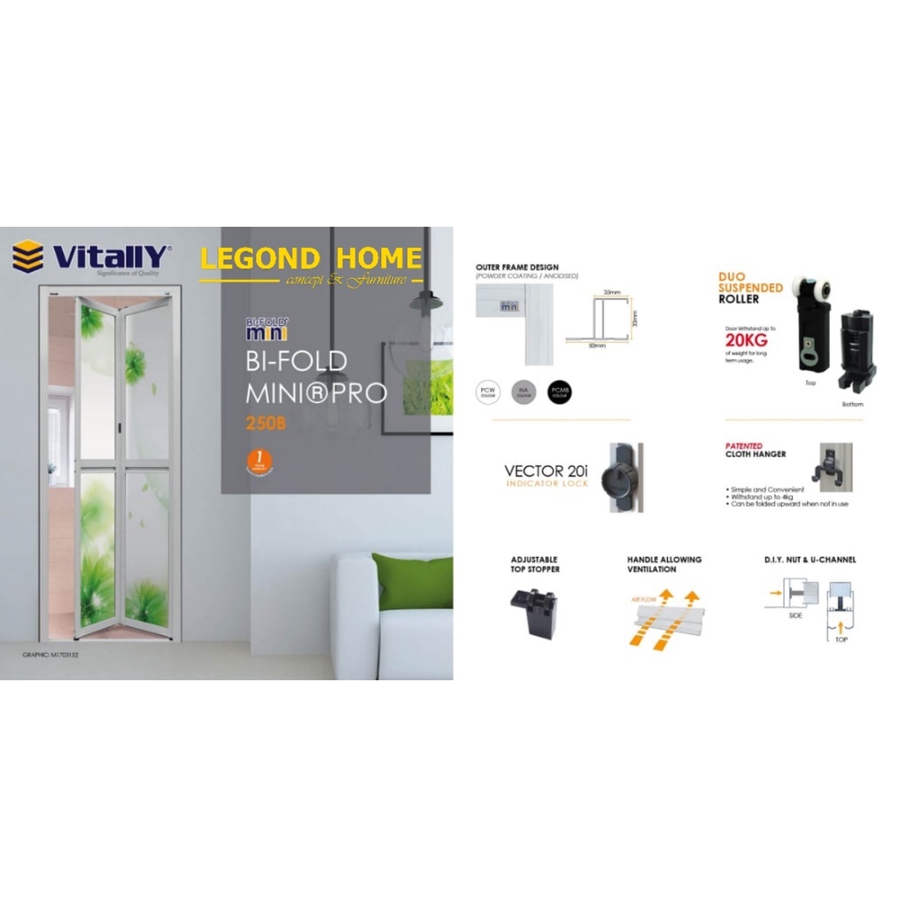 Vitally / Bi-Fold / Mini Pro / Aluminium Door ( Install Klang Valley ...