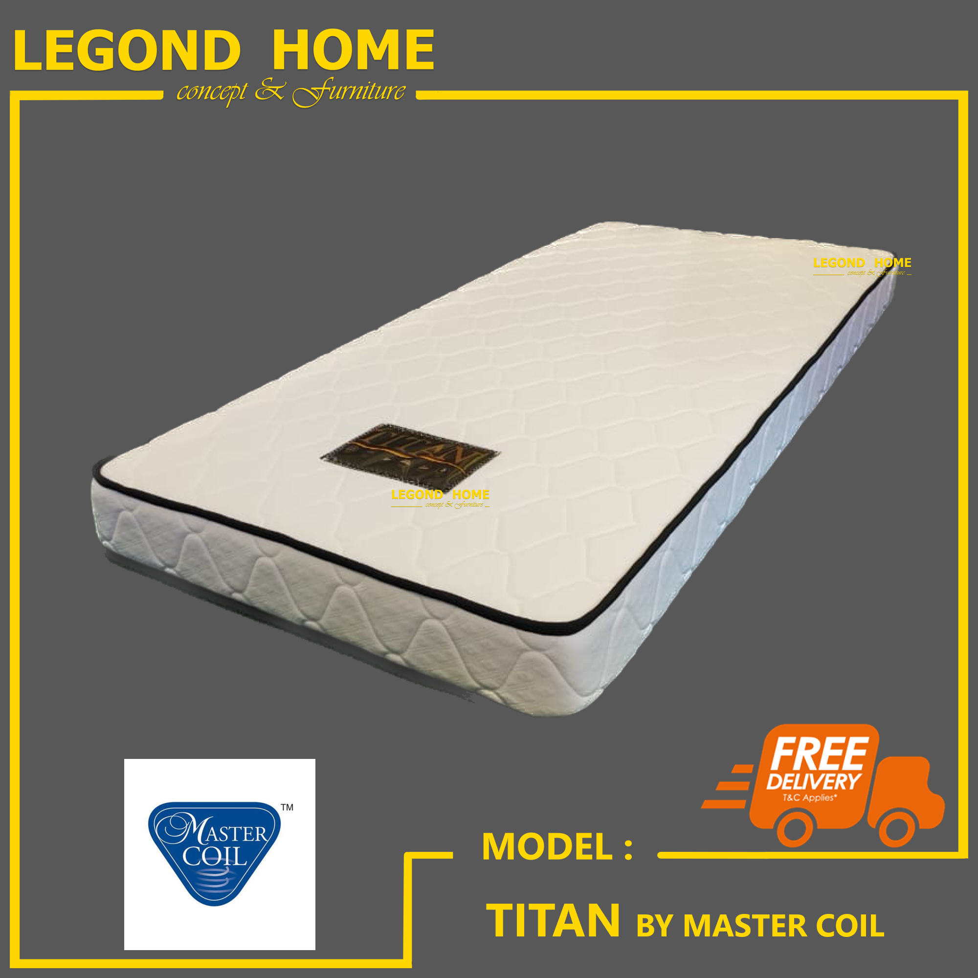 Daizen Single Rebond Memory Foam 5 Inch 127MM Thick Mattress (5 Years ...