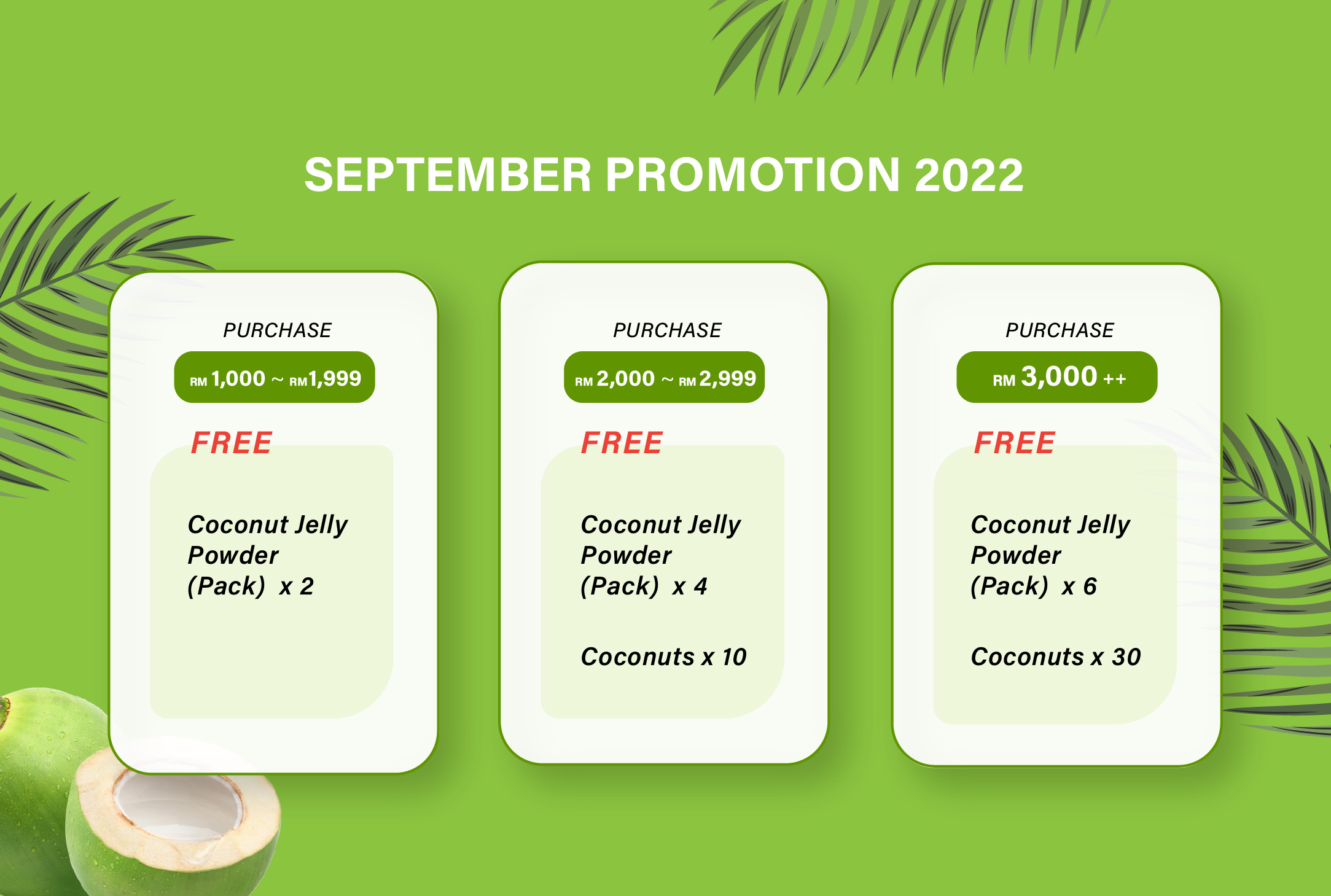 September 2022 Promotion – Coco Loca Malaysia