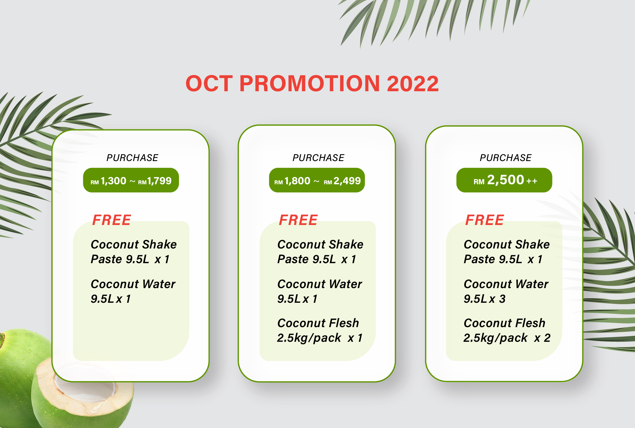 October 2022 Promotion – Coco Loca Malaysia