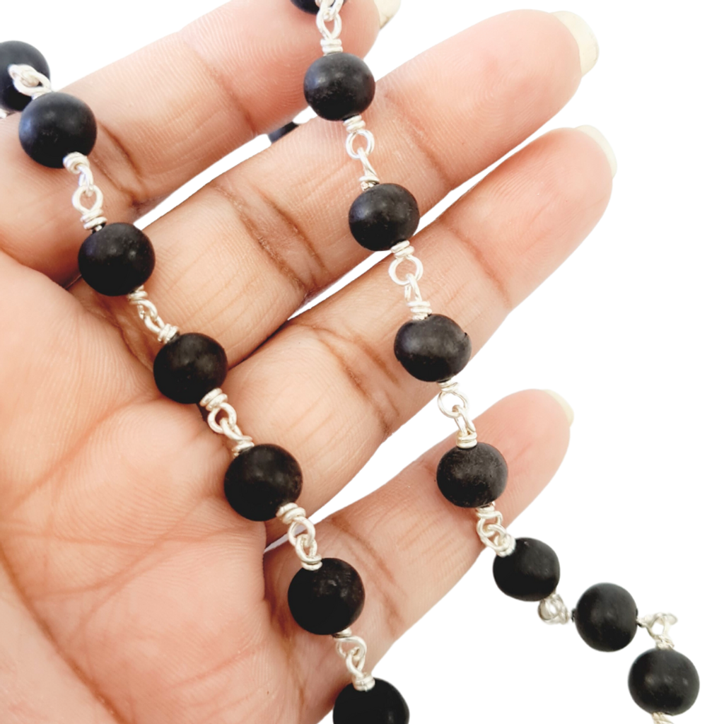 Rudraksha Mala Anciently 100% Natural Unpolished Karungali Malai ...