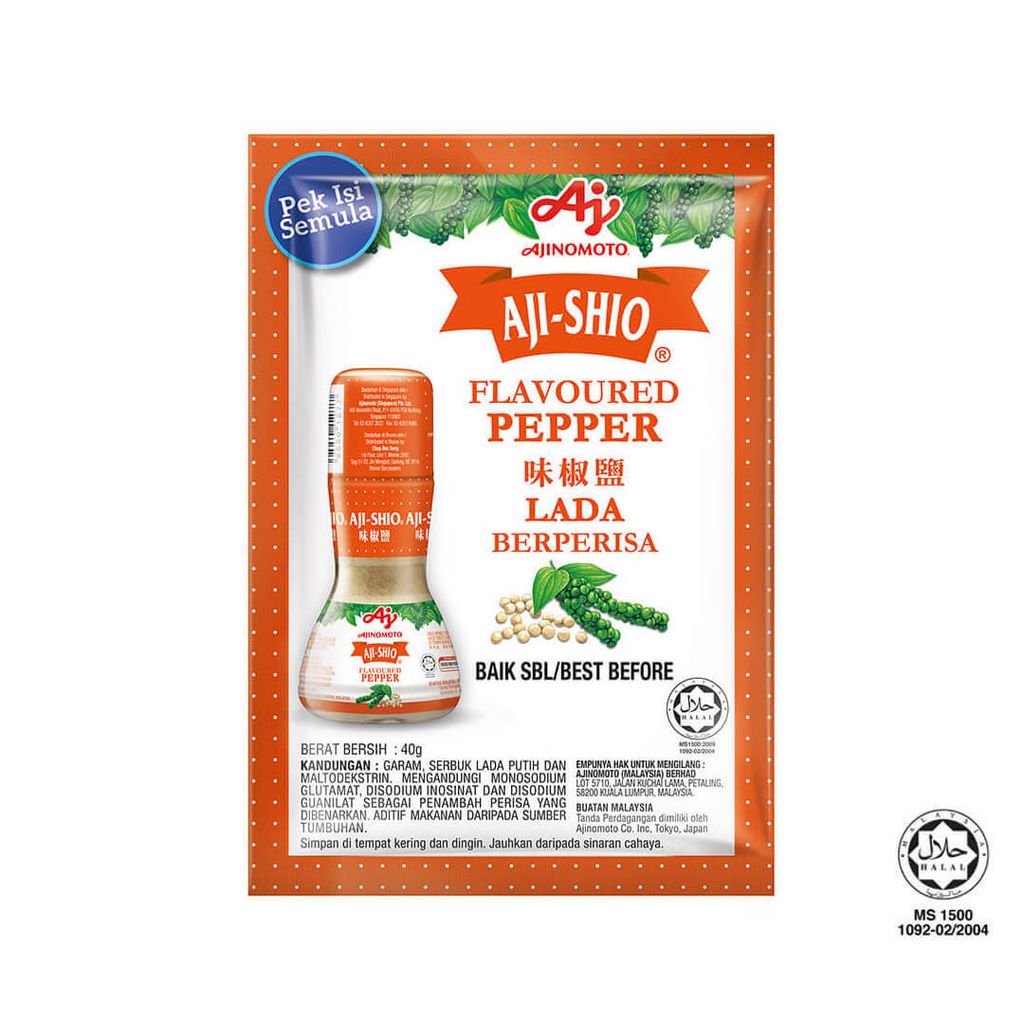 AJI-SHIO® Flavoured Pepper (40g) – Ajinomoto