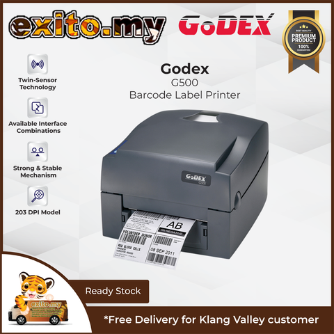 Godex G500 Barcode Label Printer – Exito.my