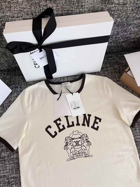 Celine 25早春凱旋門短袖 白色 – FAIRY STUDIO