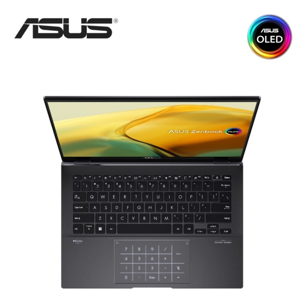 Asus Zenbook 14 Oled Um3402y Akm078ws 14 2 8k Laptop Jade Black