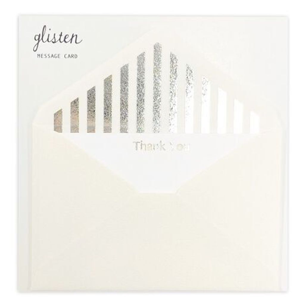 Frontier Glisten Thank you Mini Message Card – The Pen Library