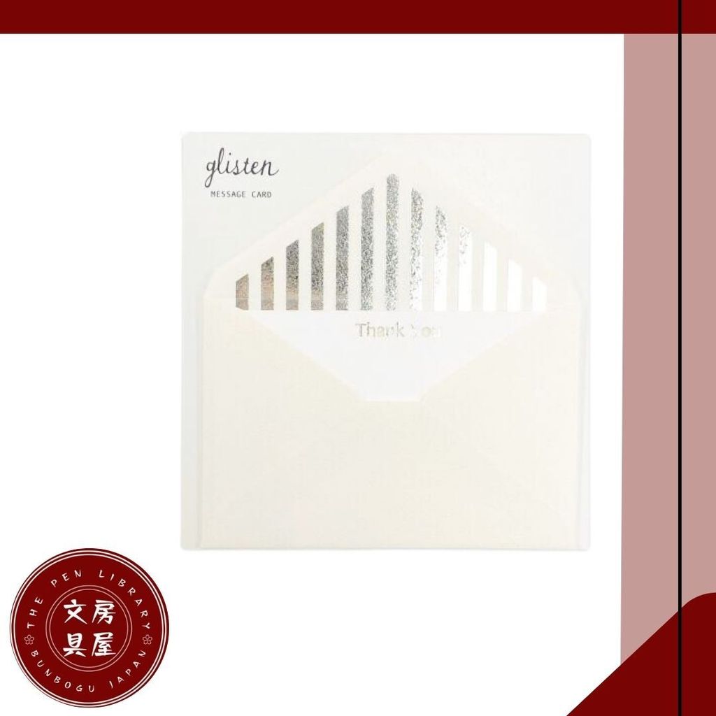 Frontier Glisten Thank you Mini Message Card – The Pen Library