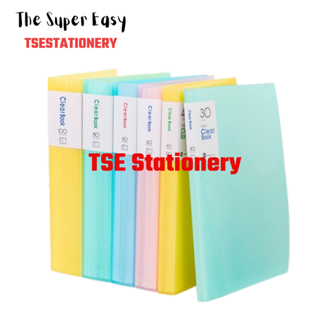 8054 A4 10/ 20/ 30/ 40/ 60/ 80/ 100 Pockets Transparent Clear Holder ...