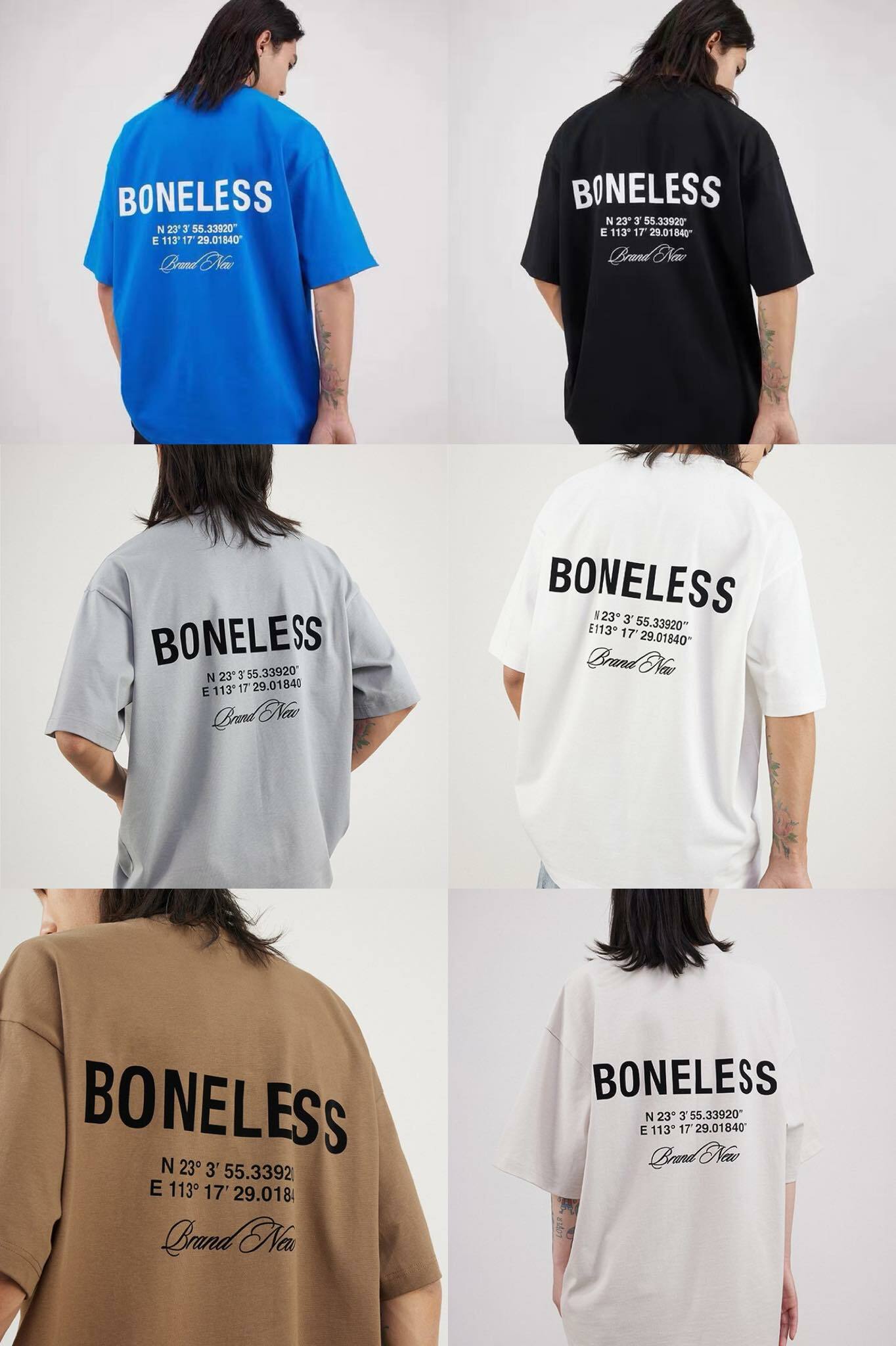 BONELESS Coordinate Brand New Series Back Logo Tee – The Hype Room ...