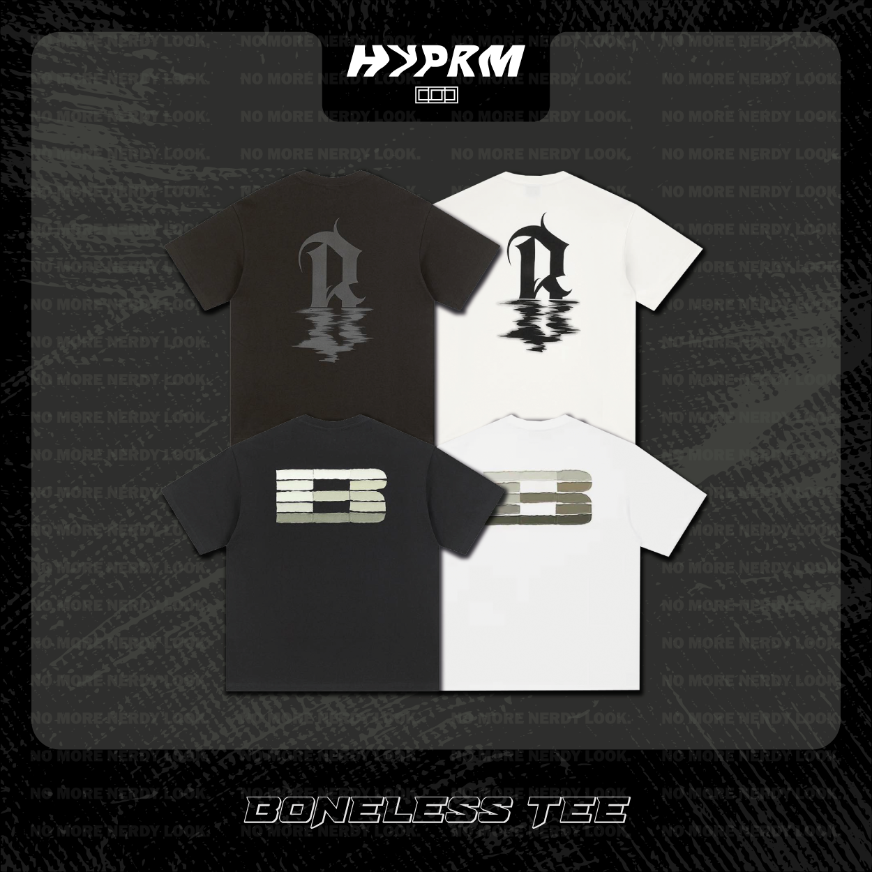 BONELESS Back Patch / Wave Print Tee – The Hype Room Official Store