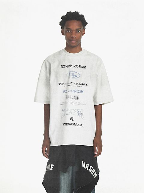 MASONPRINCE MP Language Font Vintage Tee – The Hype Room Official Store