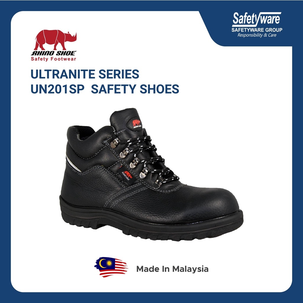 RHINO SHOE UN201SP Ultranite Safety Shoes I Mid Cut I Fiber Glass Toe ...
