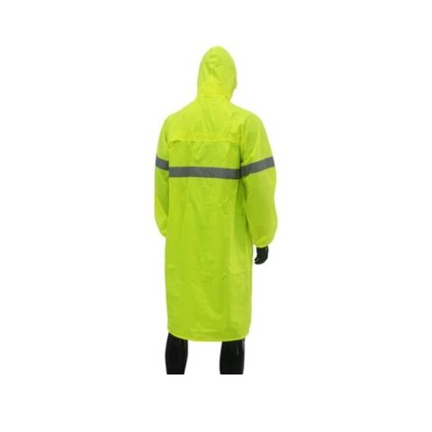 Safetyware Polyester Rain coat with Silver Reflective I Rain Apparel I ...