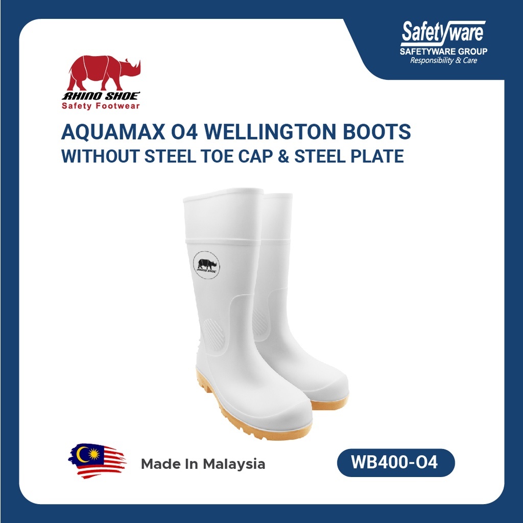 RHINO SHOE WB400-O4 Aquamax Waterproof Wellington Boots | Premium ...