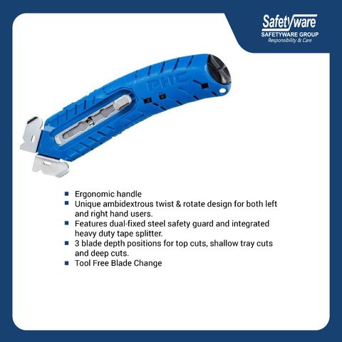 PACIFIC HANDY CUTTER S8 Ambidextrous Safety Cutter with Fixed Metal ...