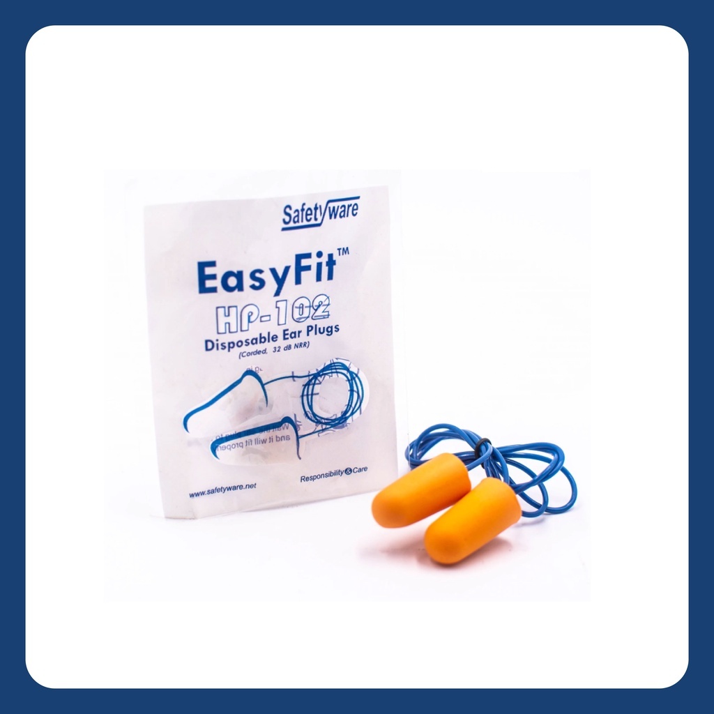 Safetyware EasyFit Disposable Ear Plugs I Noise Reduction I Soft ...