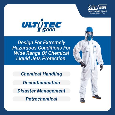 Protective Suit ULTITEC 5000 High - Level Chemical & Liquid Jet ...