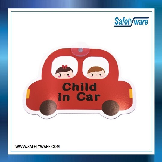 QUICKSIGN Child In Car I Removable Car Sign with Suction Cup I Ready ...