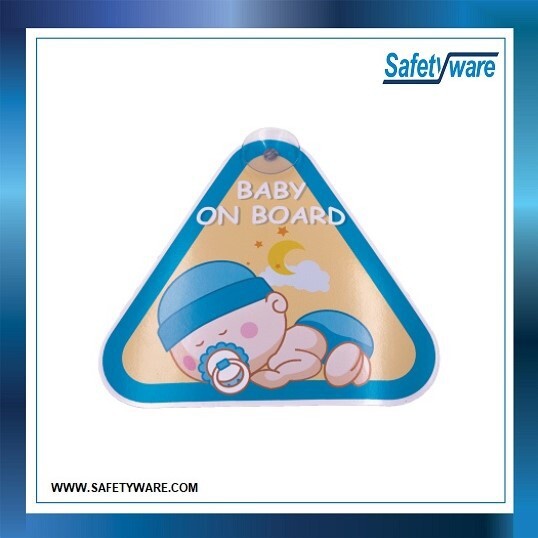 QUICKSIGN Baby On Car I Removable Car Sign with suction cup I Ready to ...