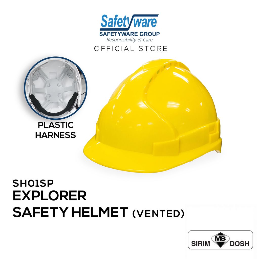 SAFETYWARE Explorer I Industrial Safety Helmet (Slide Lock ...