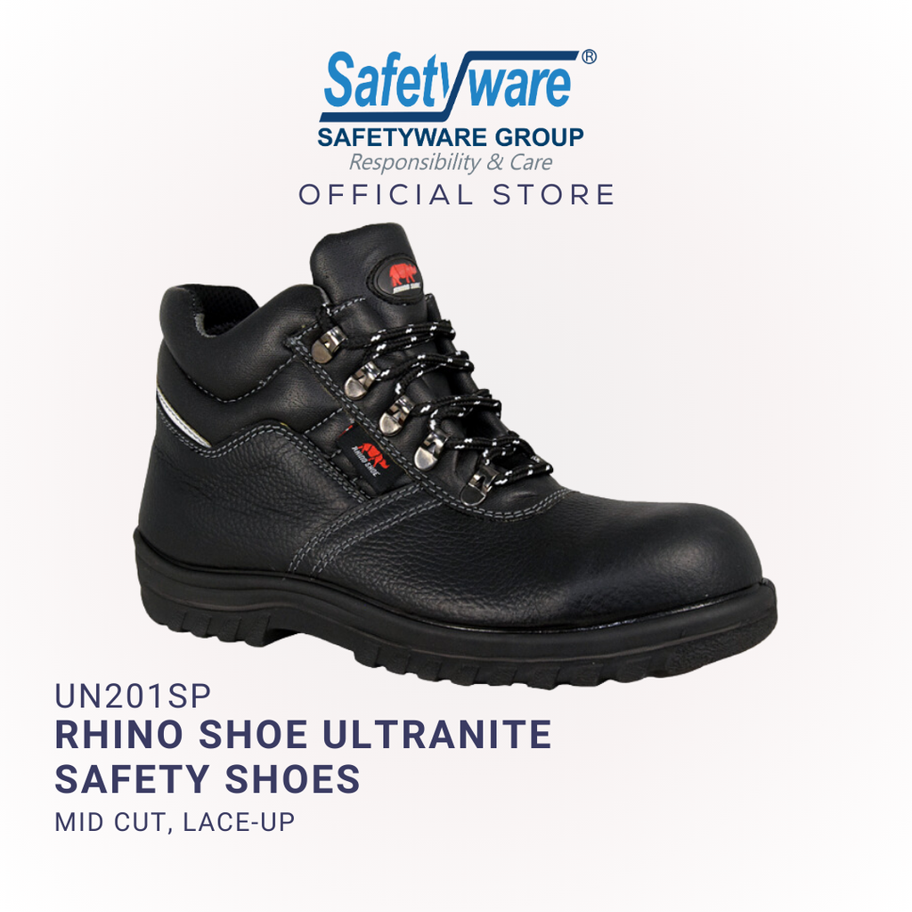 RHINO SHOE UN201SP Ultranite Safety Shoes I Mid Cut I Fiber Glass Toe ...
