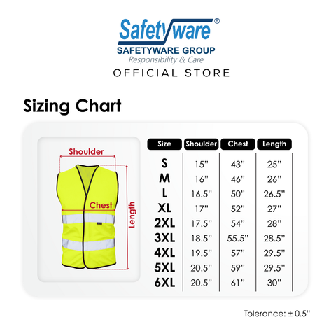 SAFETYWARE Essential 2R High-Vis Safety Vest | Horizontal Prismatic PVC ...