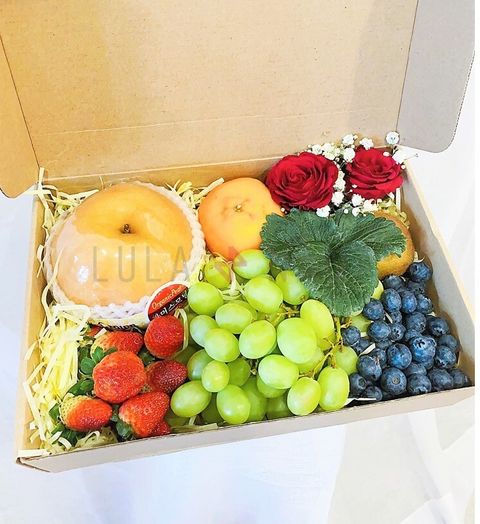 Standard Fruit & Flower Box @ Fresh Flower/Fresh Fruit (BOX220910 ...