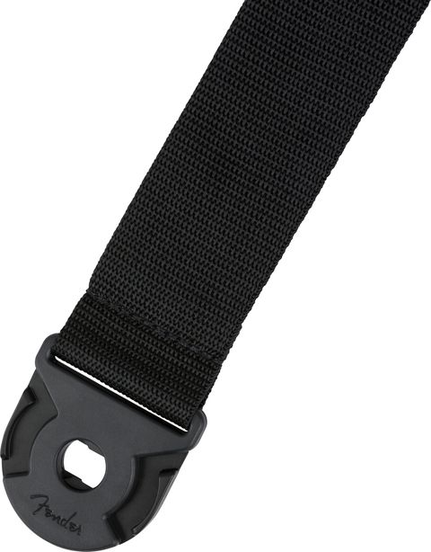 Fender Quickgrip Poly Secure Guitar Strap - Black – Wooi Music