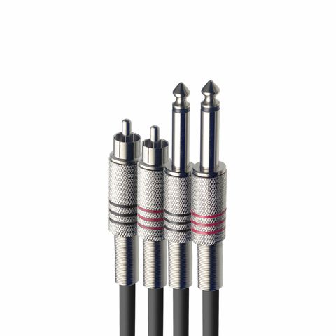 Stagg STC3PCM Twin Cable Dual Mono Jack 1/4 Inch to Dual RCA Cable ...