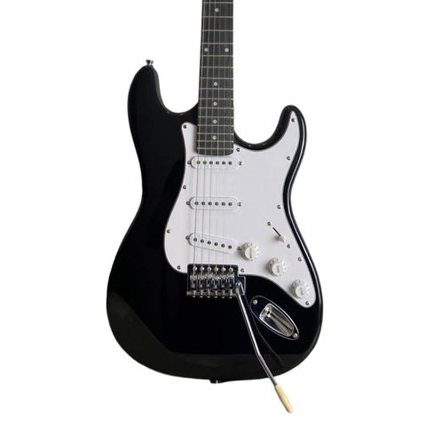 RockStar STRS-BK Stratocaster Electric Guitar with Bag - Black – Wooi Music