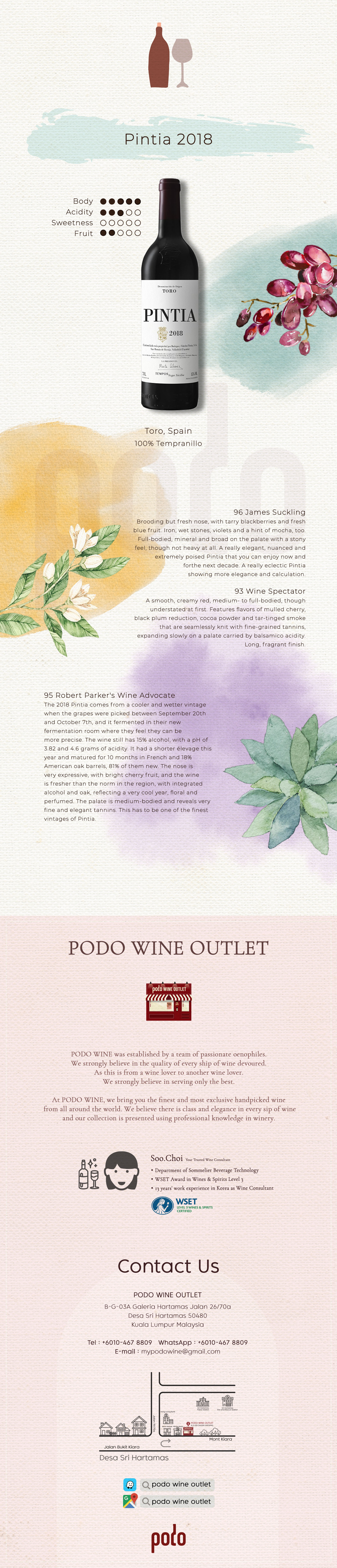 Vega Sicilia Pintia 2018 – Podo Wine