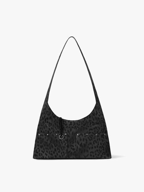 (fennec) BASH SLOUCHY BAG - LEOPARD BLACK – CLÉ & CO.