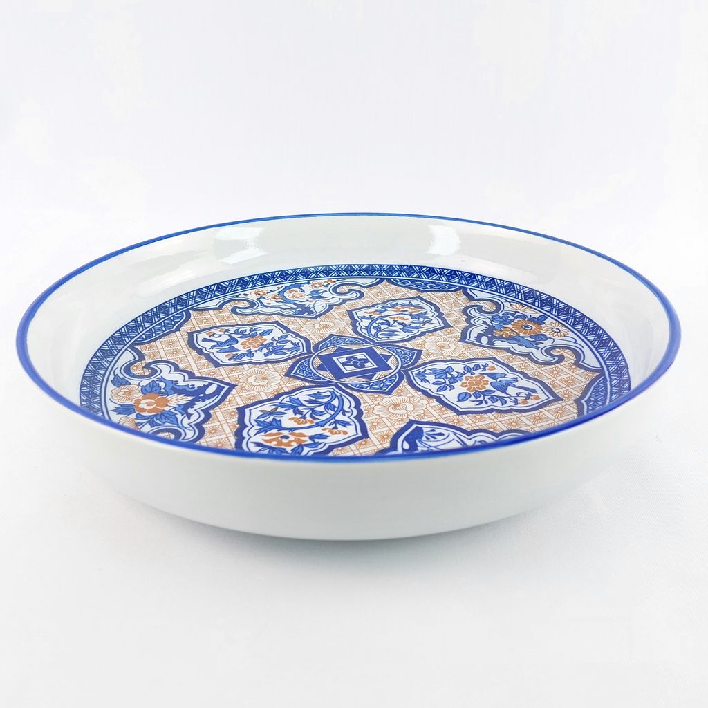 Vintage Asian Plate Mid Century Chinoiserie Decorative Platter ...