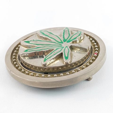 Vintage Marijuana Pattern Spinning Belt Buckle – Secondhandshop.my