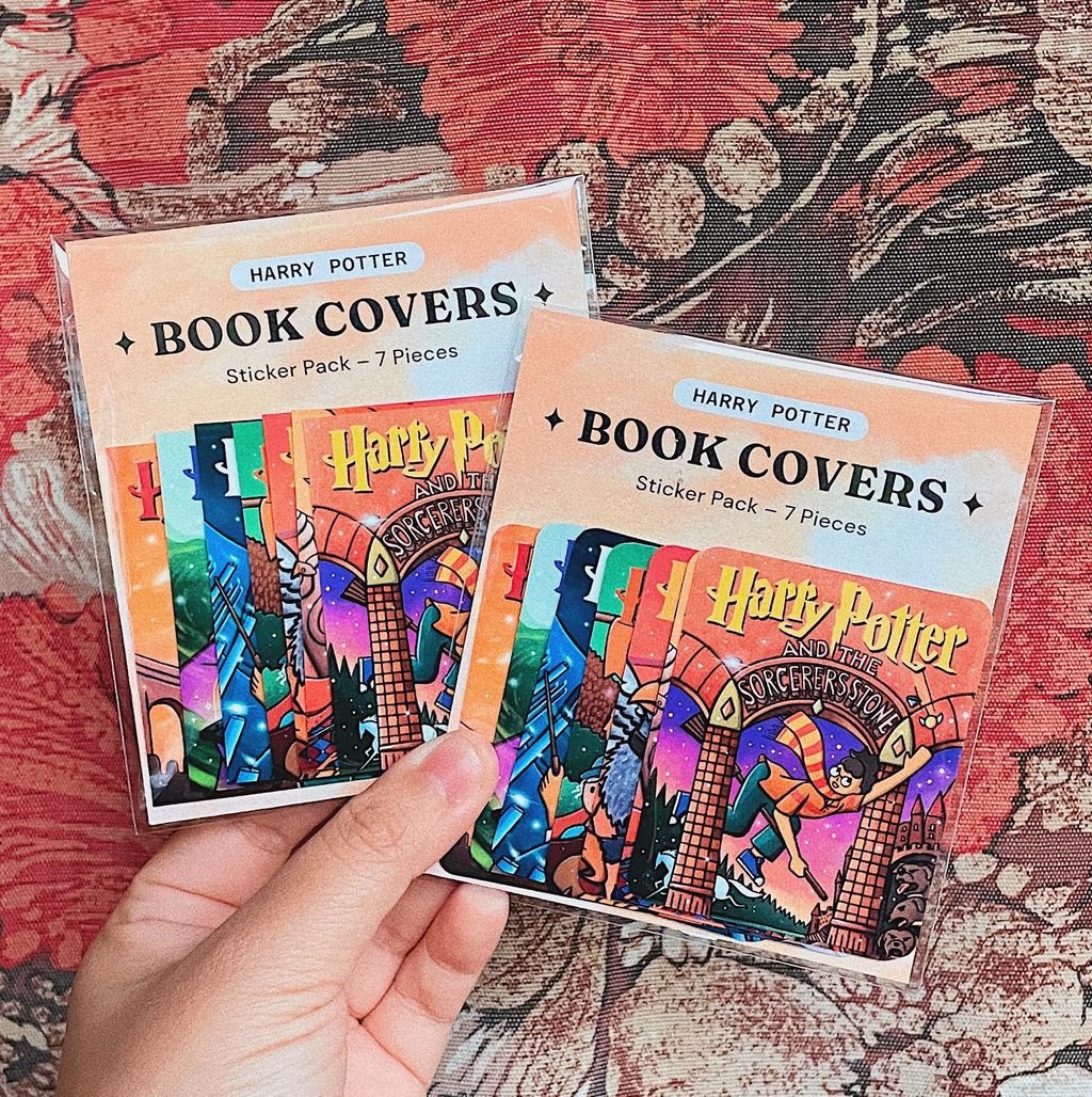 HP Book Covers Sticker Pack – Harris Potteris ⚡️
