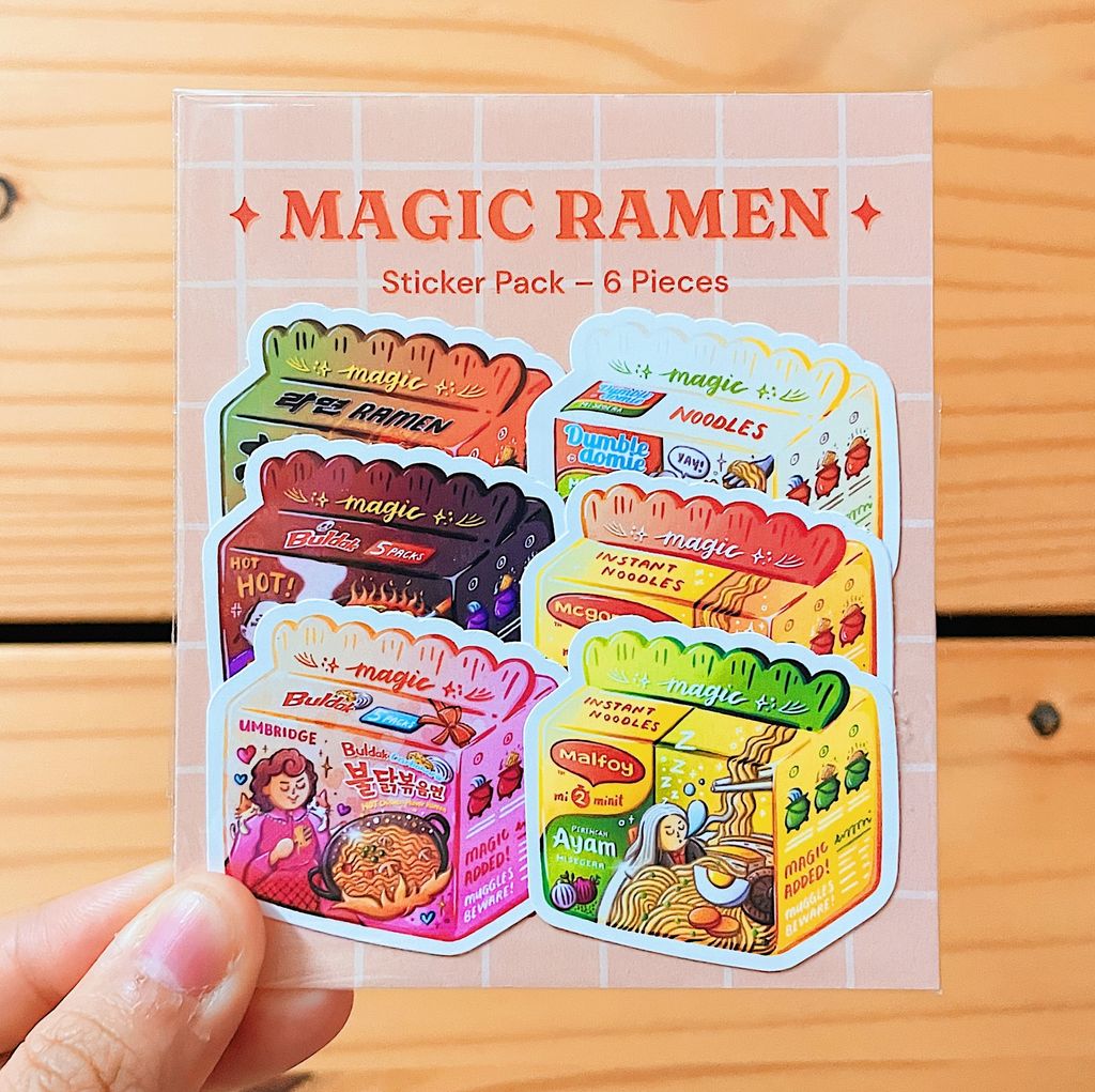 Magic Ramen Sticker Pack – Harris Potteris ⚡️