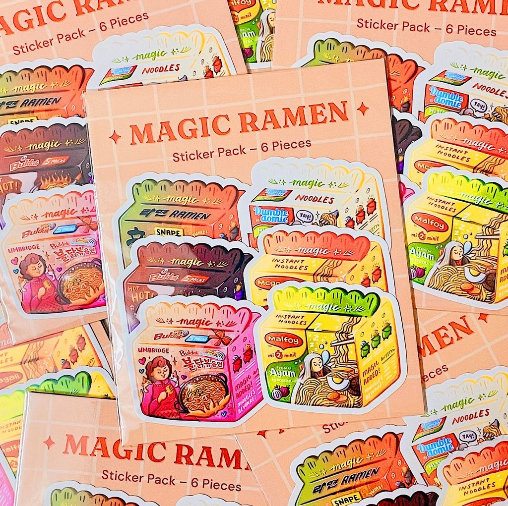 Magic Ramen Sticker Pack – Harris Potteris ⚡️