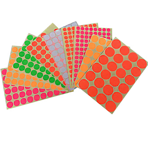 Round Dot Sticker Label / Fluorescent Dot Sticker – MyTape.com.my