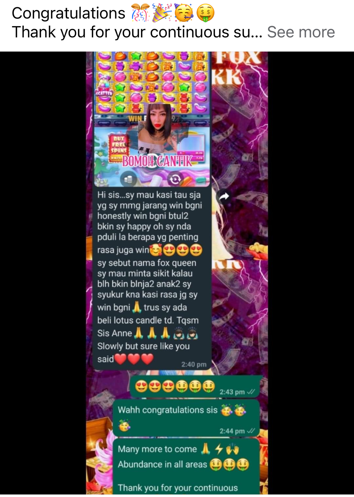 Testimonial – Nine Tailed Fox Queen