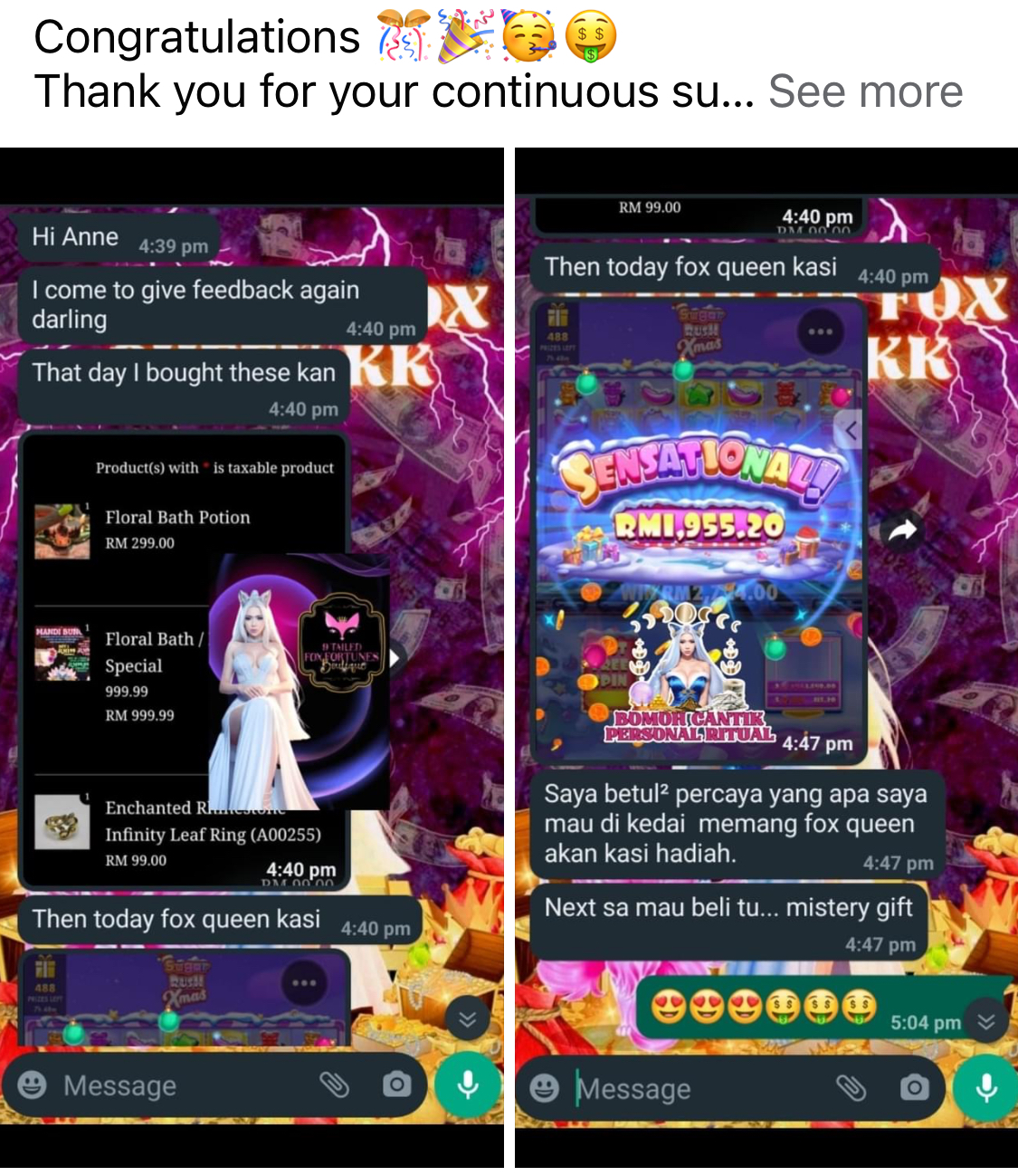 Testimonial – Nine Tailed Fox Queen